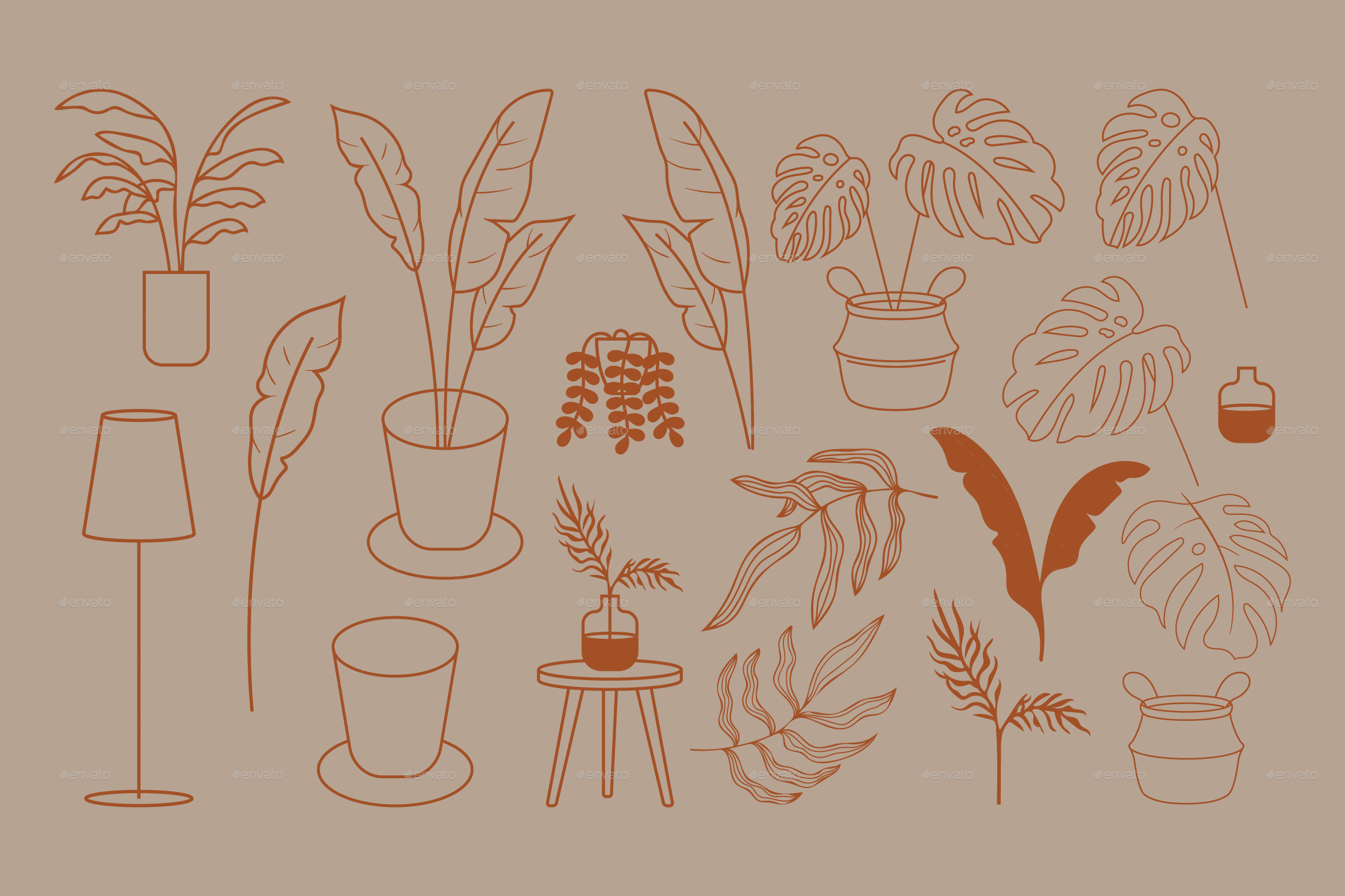 Spring Botanical Business Instagram, Web Elements | GraphicRiver