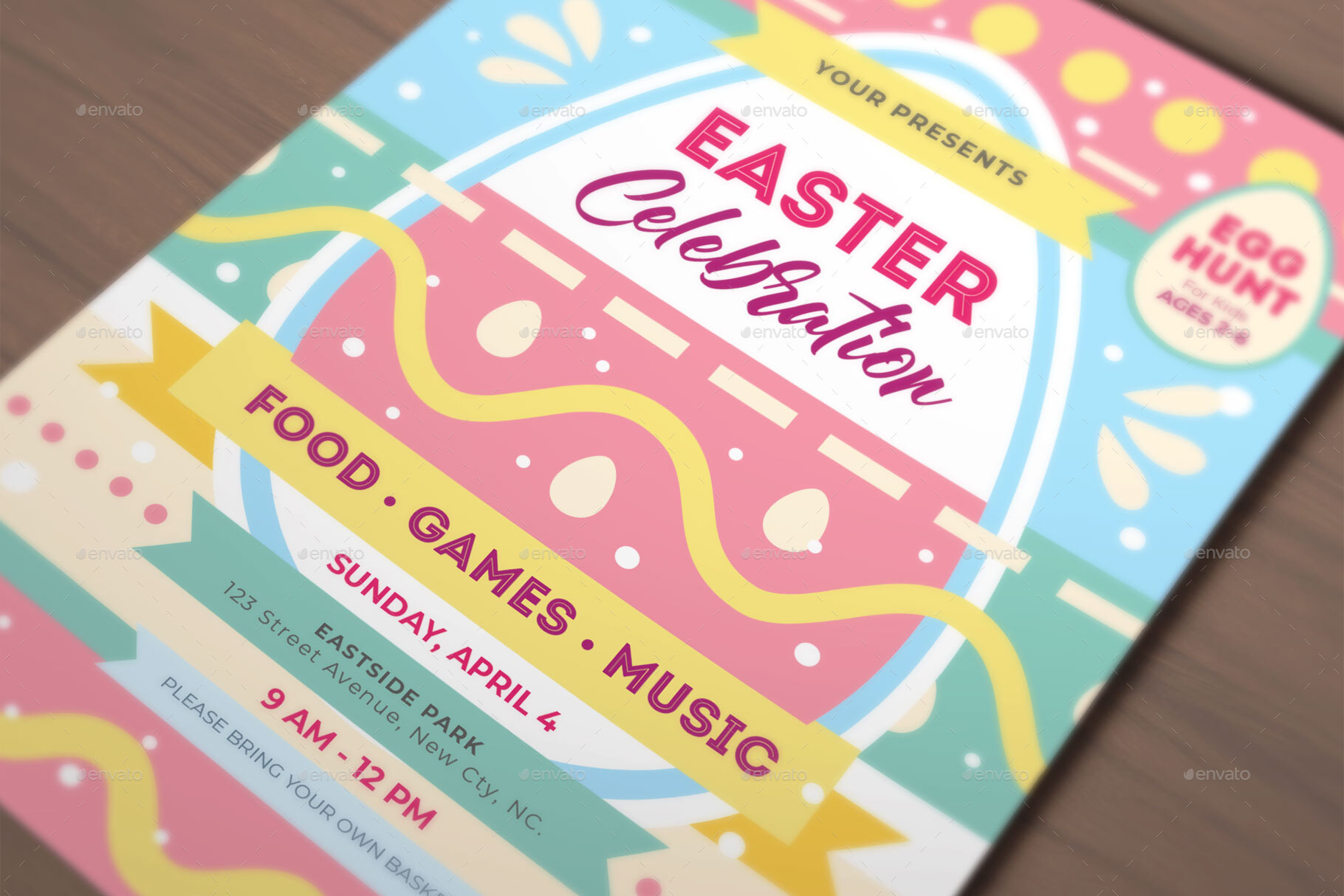 Easter Celebration Flyer Template, Print Templates | GraphicRiver