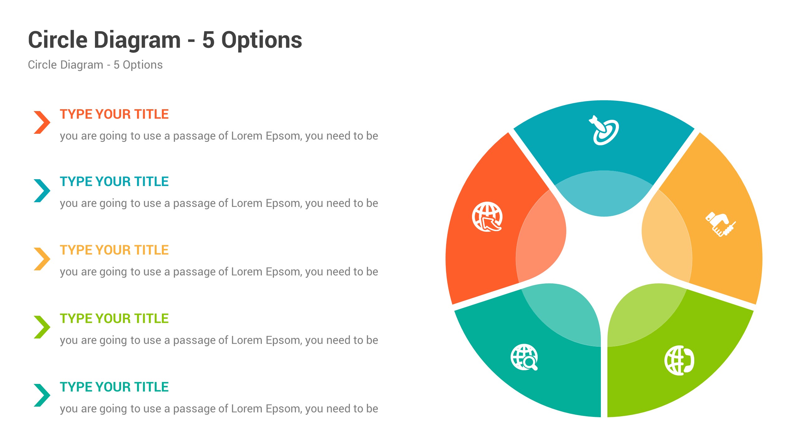 Circle Diagrams Infographics PowerPoint Template, Presentation Templates