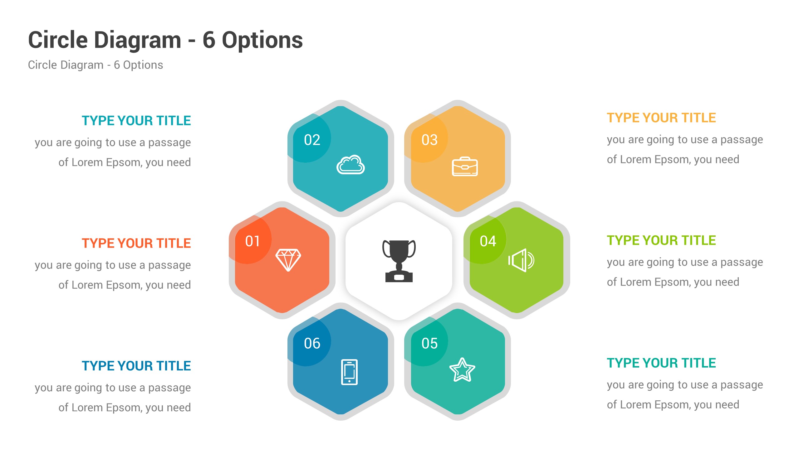 Circle Diagrams Infographics PowerPoint Template, Presentation Templates