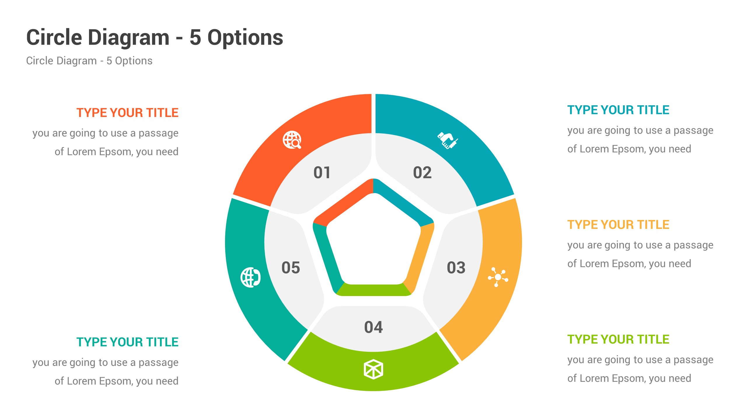 Circle Diagrams Infographics PowerPoint Template, Presentation Templates