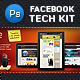 Facebook Tech Kit, Web Elements | GraphicRiver