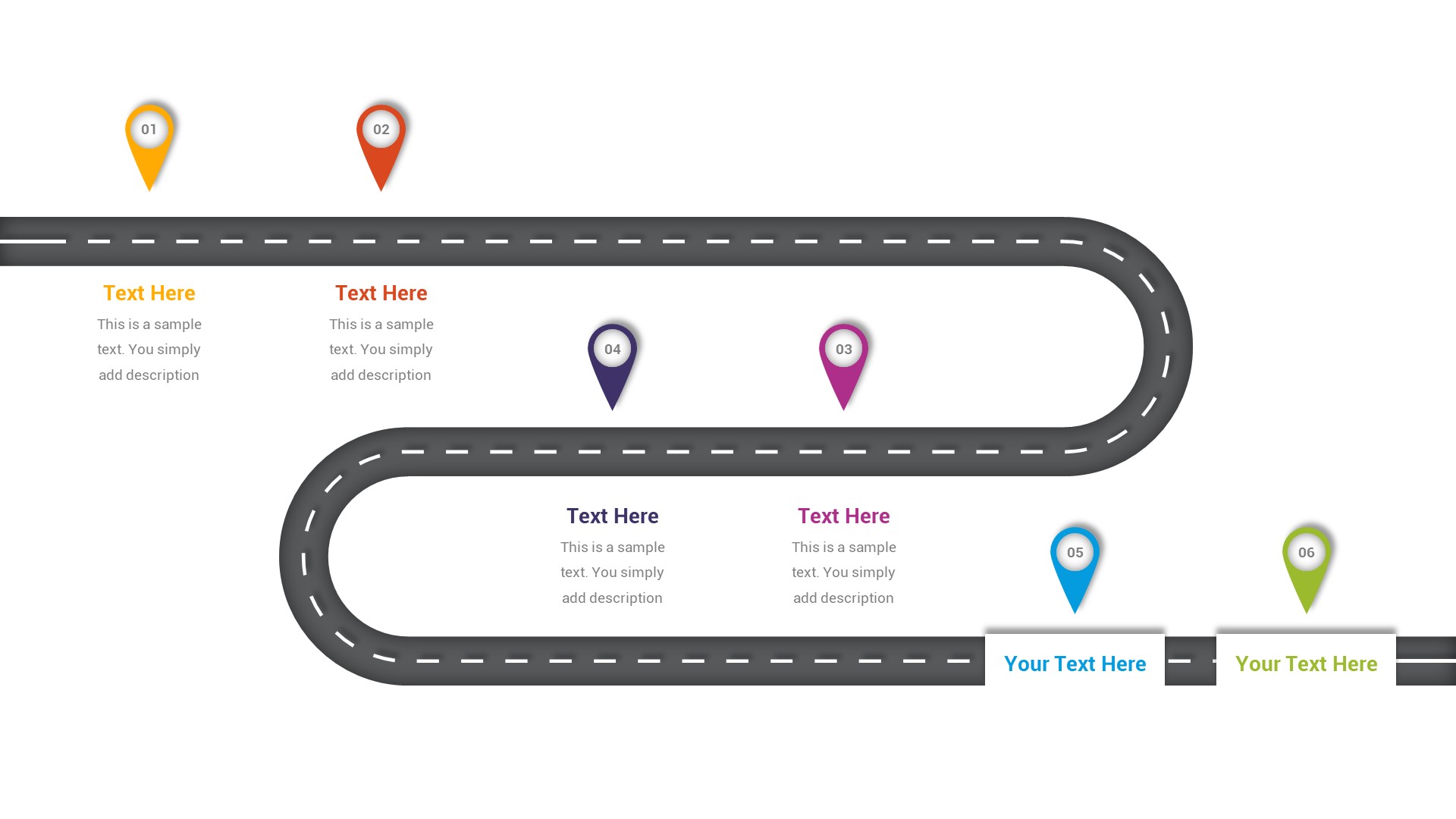 RoadMap Diagrams PowerPoint & Illustrator Template, Presentation Templates