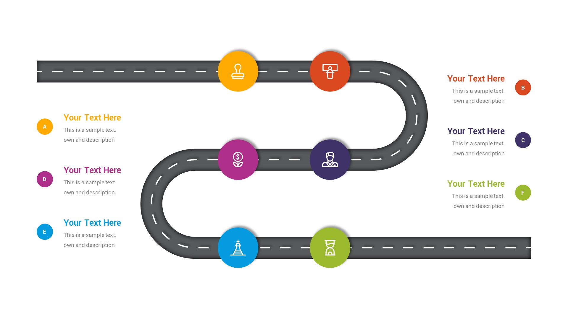 RoadMap Diagrams PowerPoint & Illustrator Template, Presentation Templates