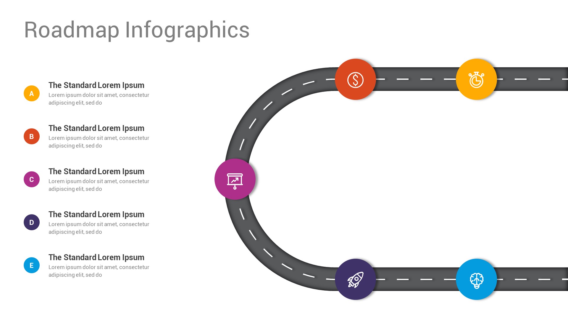 RoadMap Diagrams PowerPoint & Illustrator Template, Presentation Templates
