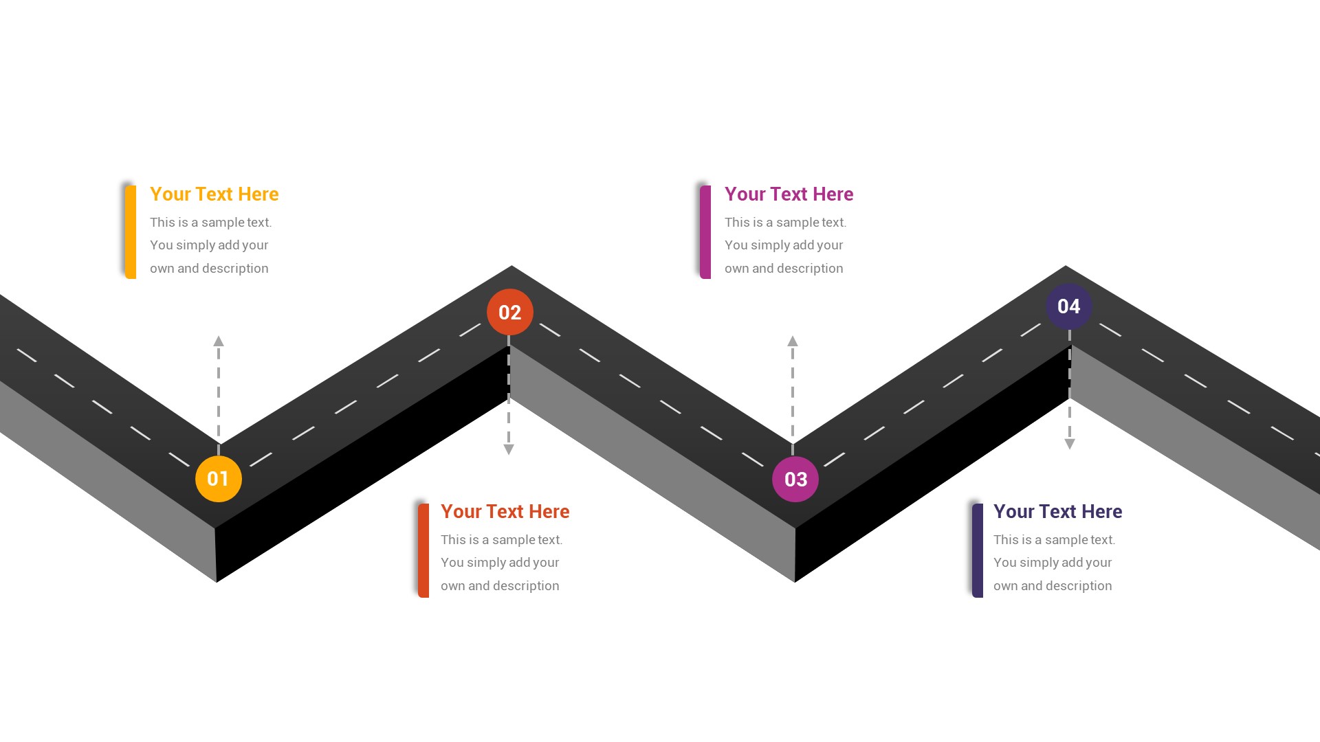 RoadMap Diagrams PowerPoint & Illustrator Template, Presentation Templates