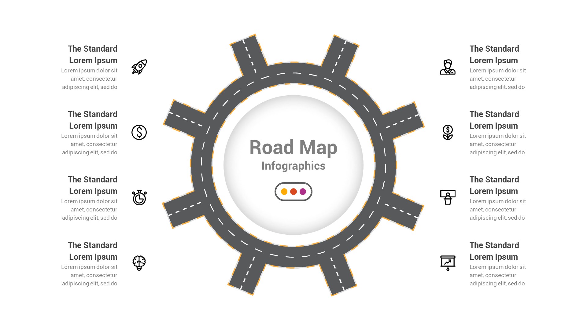 RoadMap Diagrams PowerPoint & Illustrator Template, Presentation Templates