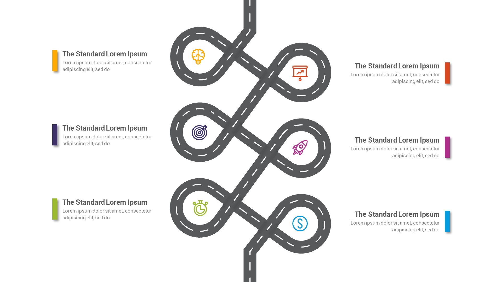 RoadMap Diagrams PowerPoint & Illustrator Template, Presentation Templates