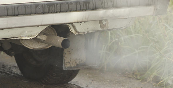 Working Old Car Exhaust 2, Stock Footage | VideoHive