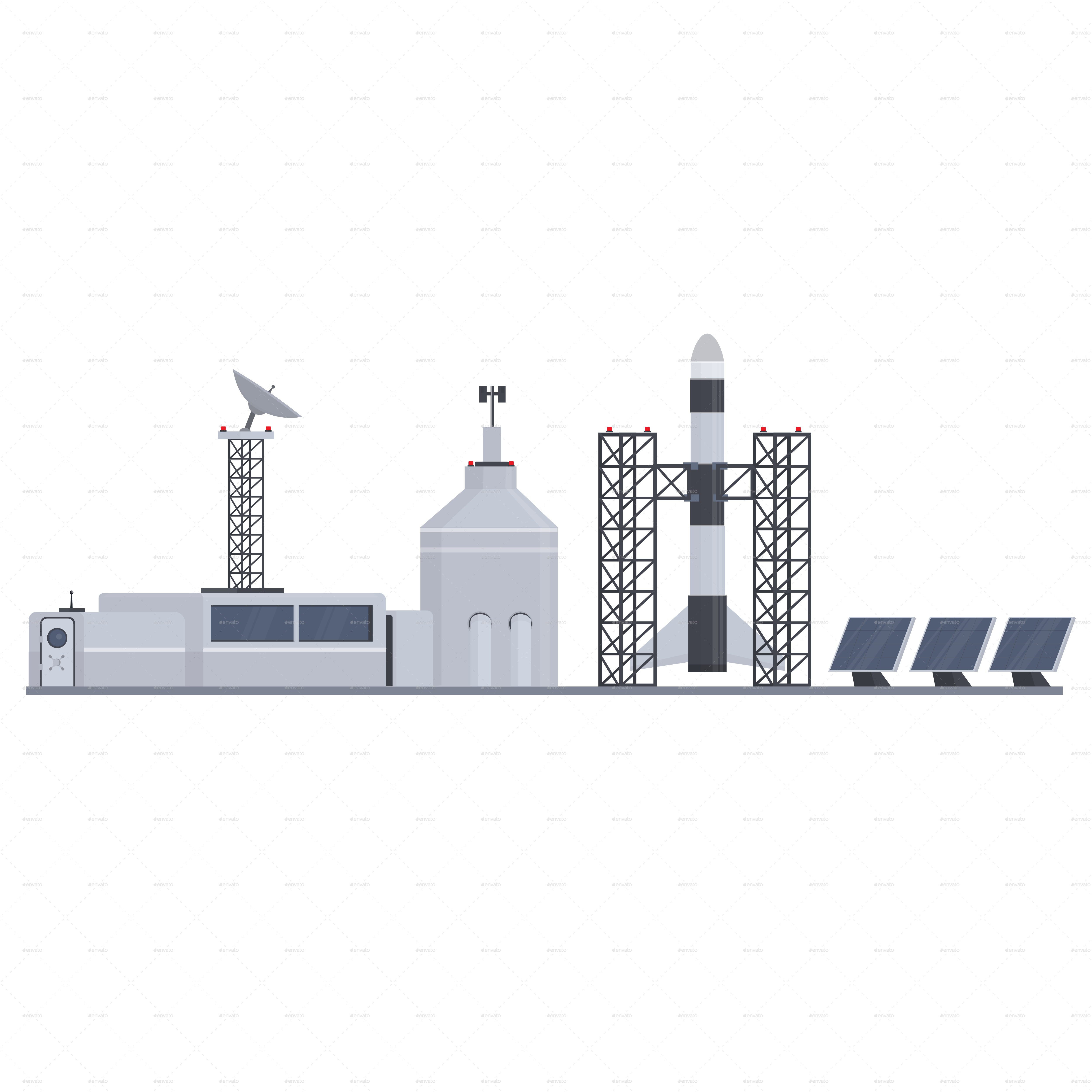 Mars Exploration, Vectors | GraphicRiver