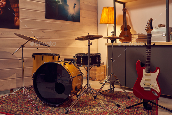 Studio with musical instruments Stock Photo by Pressmaster | PhotoDune
