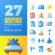 Morning Routine (3D colors), Icons | GraphicRiver