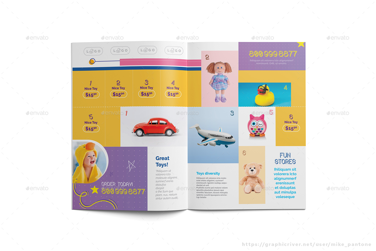 Toys Sale Promotion Catalog, Print Templates | GraphicRiver