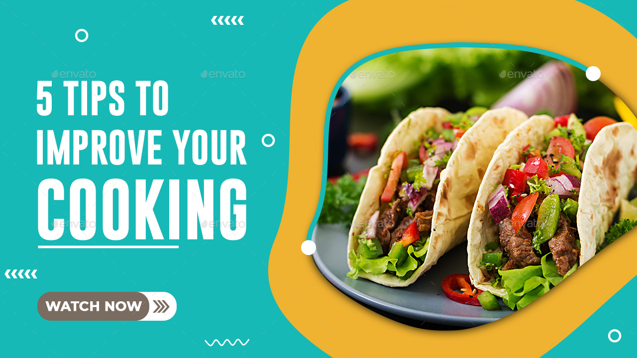 Food Cooking Youtube Thumbnail, Web Elements | GraphicRiver