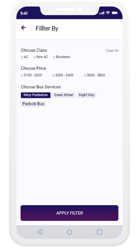 BusTick - Online Bus Ticket Booking App UI Kit in Flutter by ViserLab