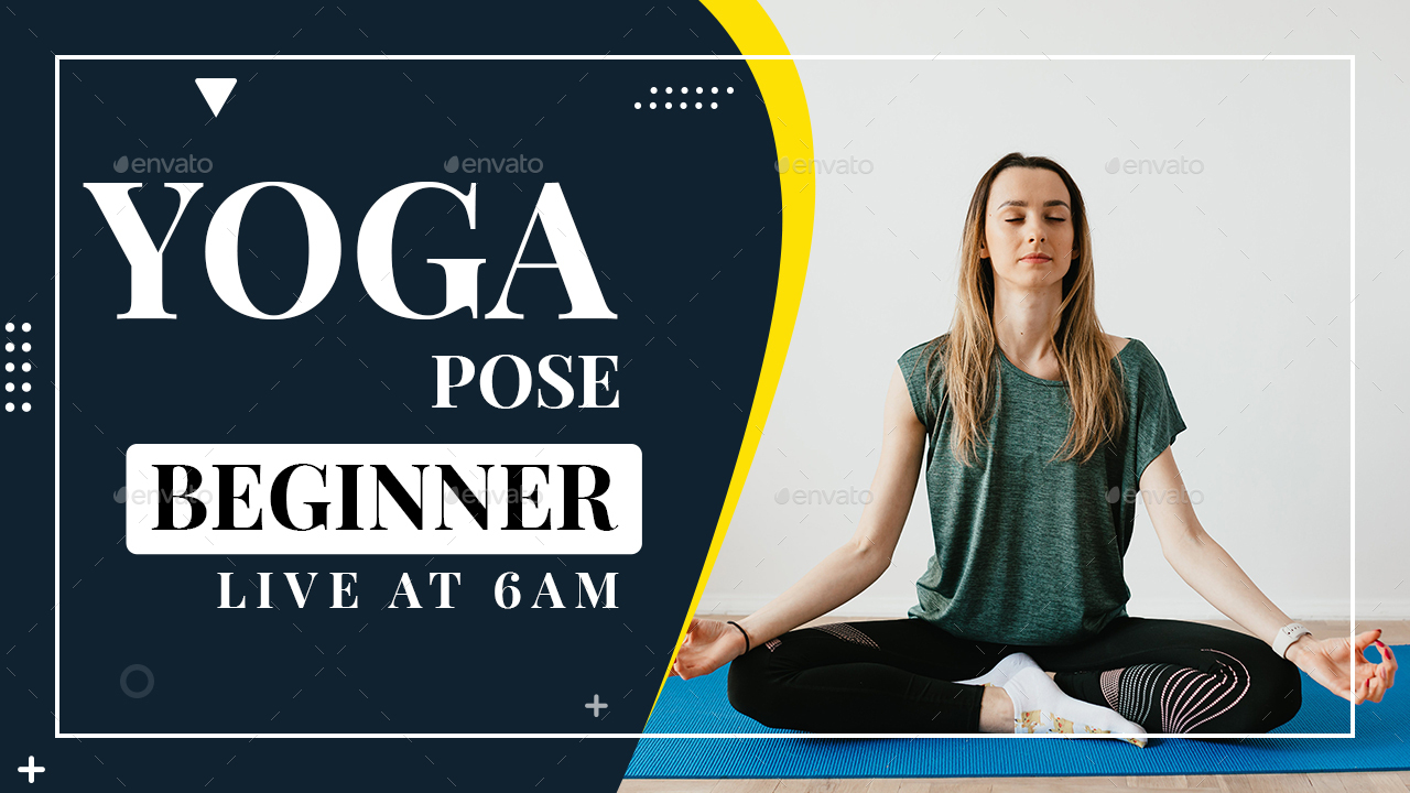 Yoga Meditation Youtube Thumbnail, Web Elements | GraphicRiver
