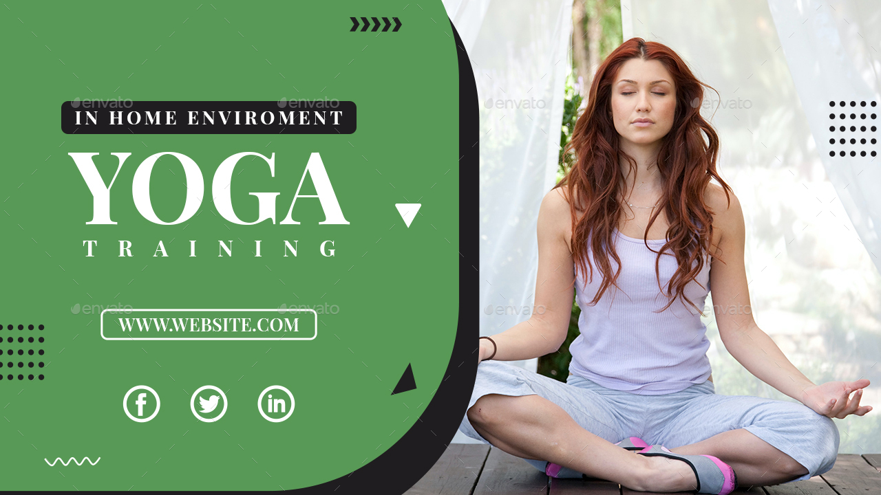 Yoga Meditation Youtube Thumbnail, Web Elements | GraphicRiver