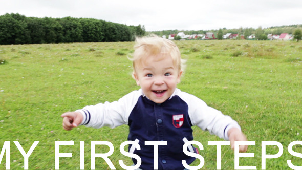 First Steps Smiling And Laughing, Stock Footage | VideoHive