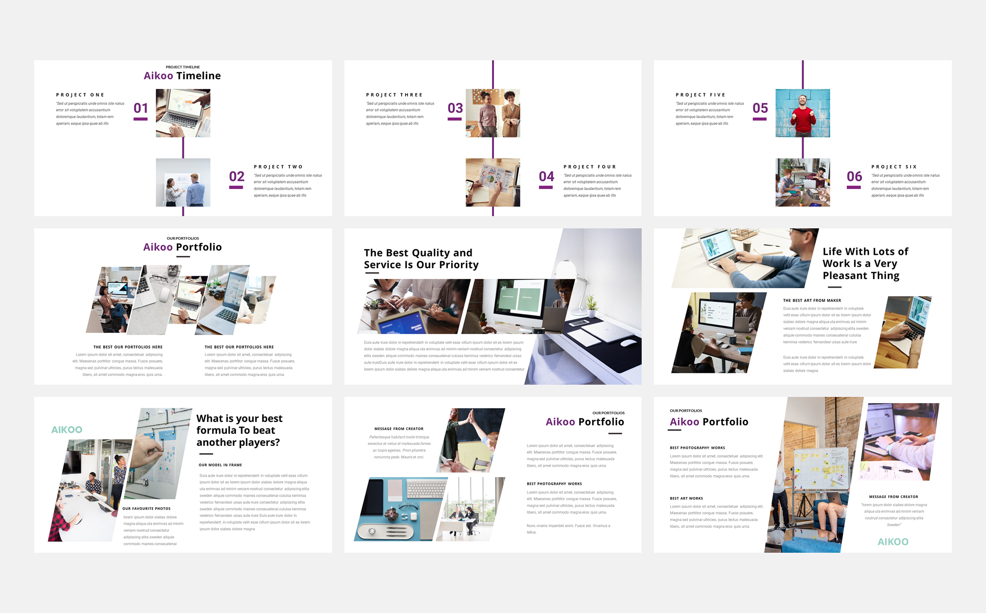 Aikoo – Multipurpose Keynote Template, Presentation Templates ...