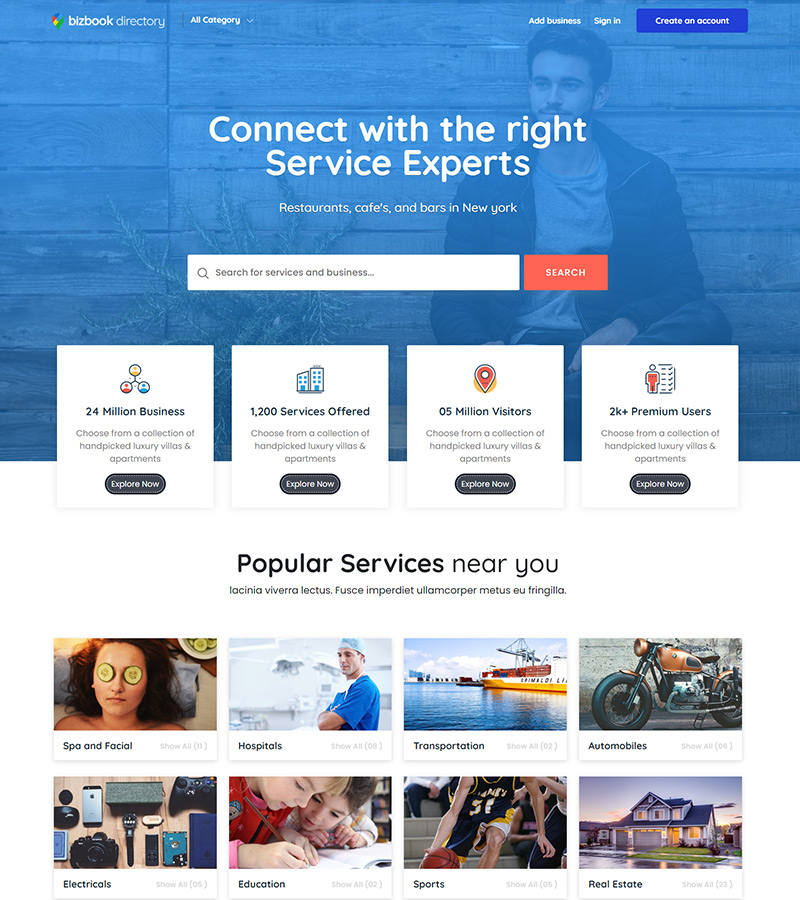 BizBook - Directory & Listing by rn53themes | ThemeForest