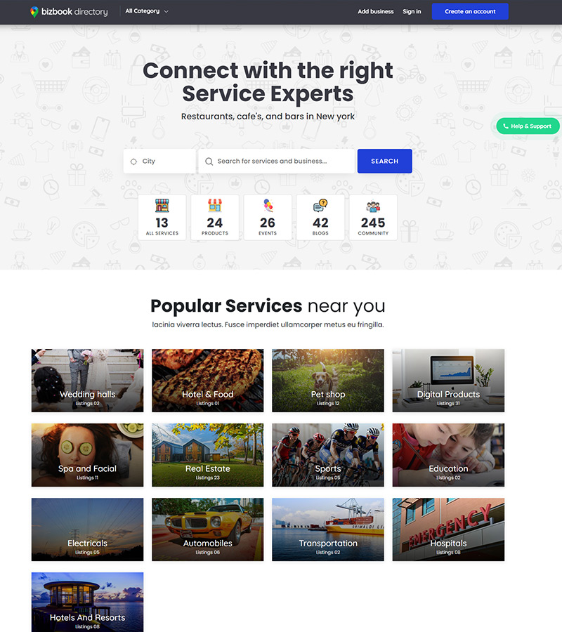 BizBook - Directory & Listing by rn53themes | ThemeForest