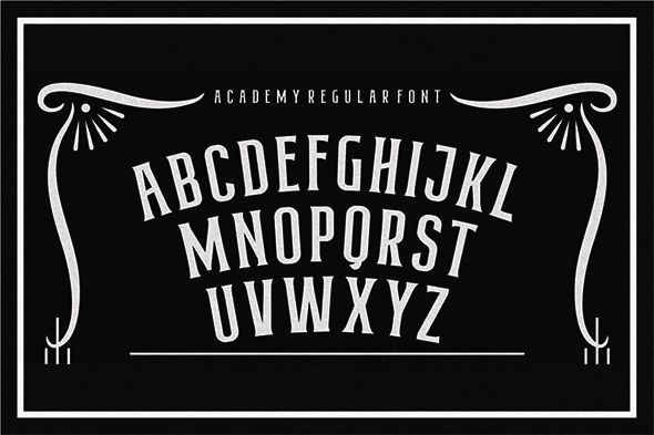 ACADEMY FONT, Fonts | GraphicRiver
