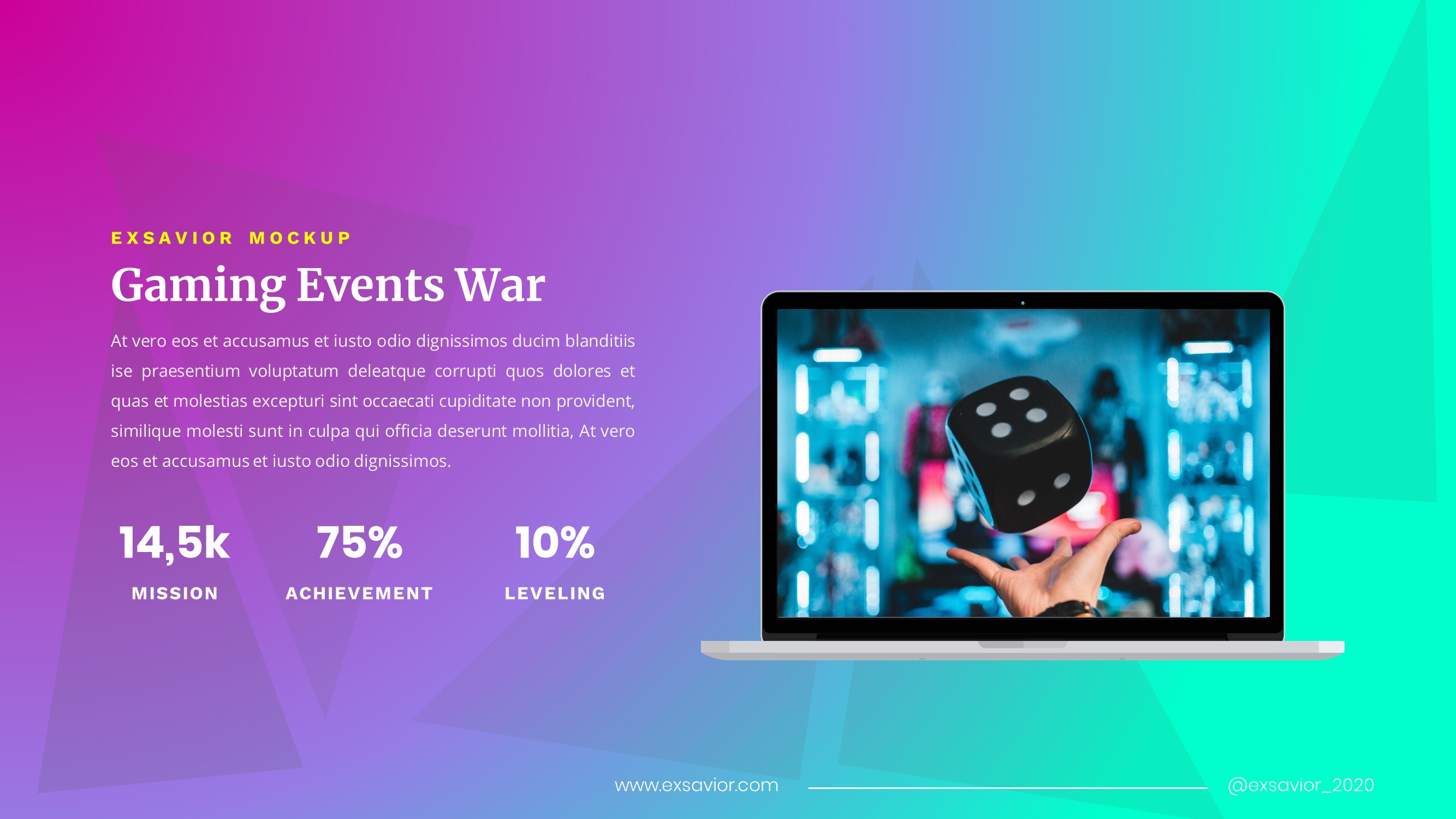 Exsavior - Gaming Keynote Template, Presentation Templates | GraphicRiver