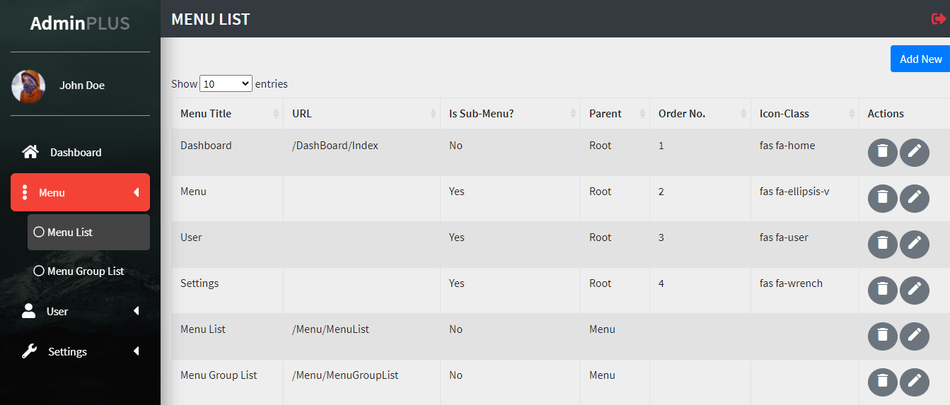AdminPLUS - .NET Core 3.1 Starter Admin Template by Sangib_123saha