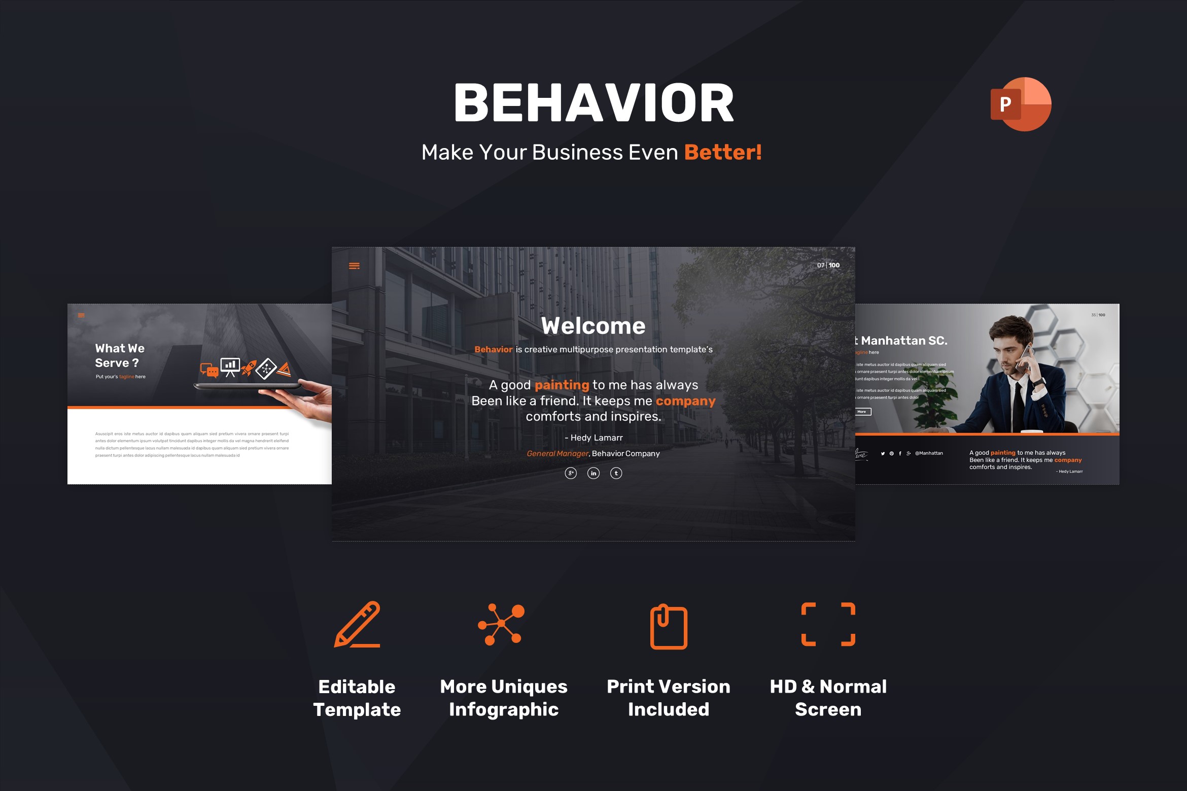 Behavior - Multipurpose Powerpoint Template, Presentation Templates