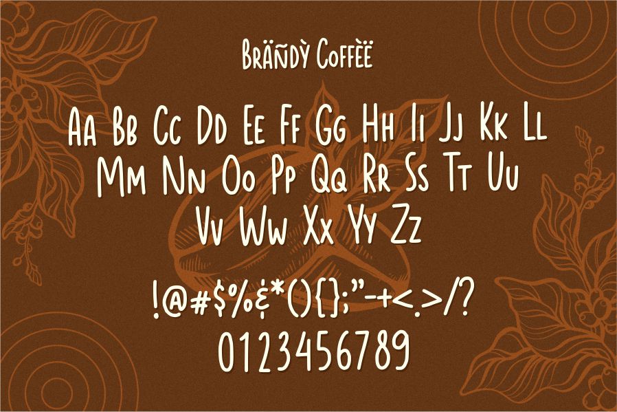 Brandy Coffee, Fonts | GraphicRiver