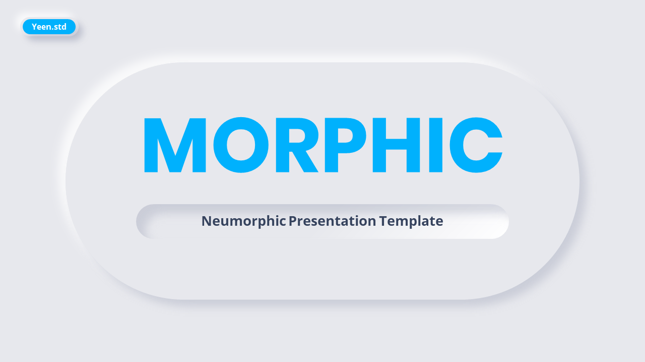 Neumorphic Business Presentation PowerPoint Template, Presentation ...