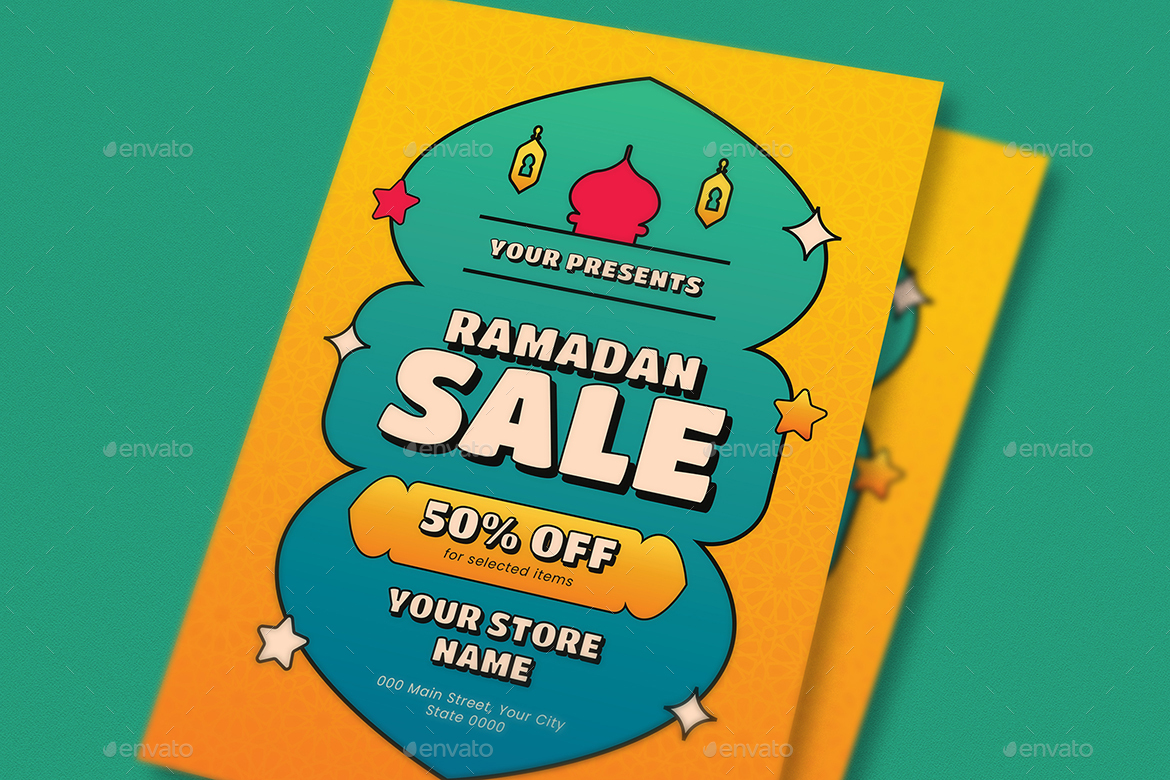 Ramadan Sale Event Flyer, Print Templates | GraphicRiver