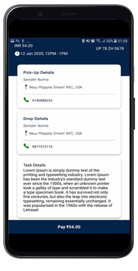 PickDrop Delivery React Native Theme by devlab-works | CodeCanyon