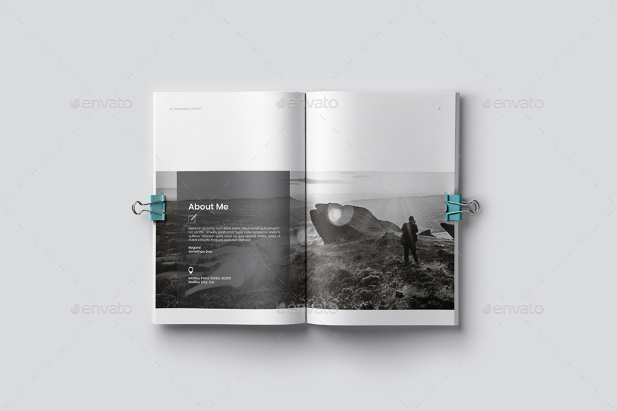 Portfolio Photographer Template, Print Templates | GraphicRiver