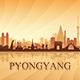 Pyongyang city skyline silhouettes set, Vectors | GraphicRiver