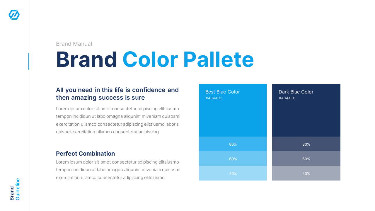 Brand Manual PowerPoint Presentation Template, Presentation Templates