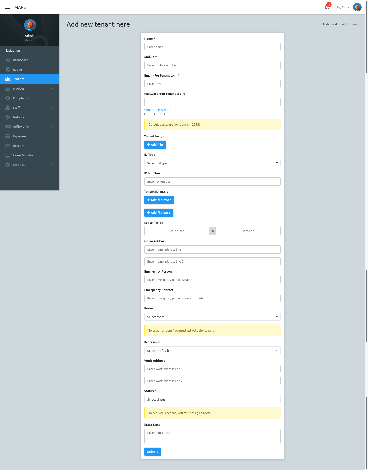 Mars | Room Management System by t1m9m | CodeCanyon