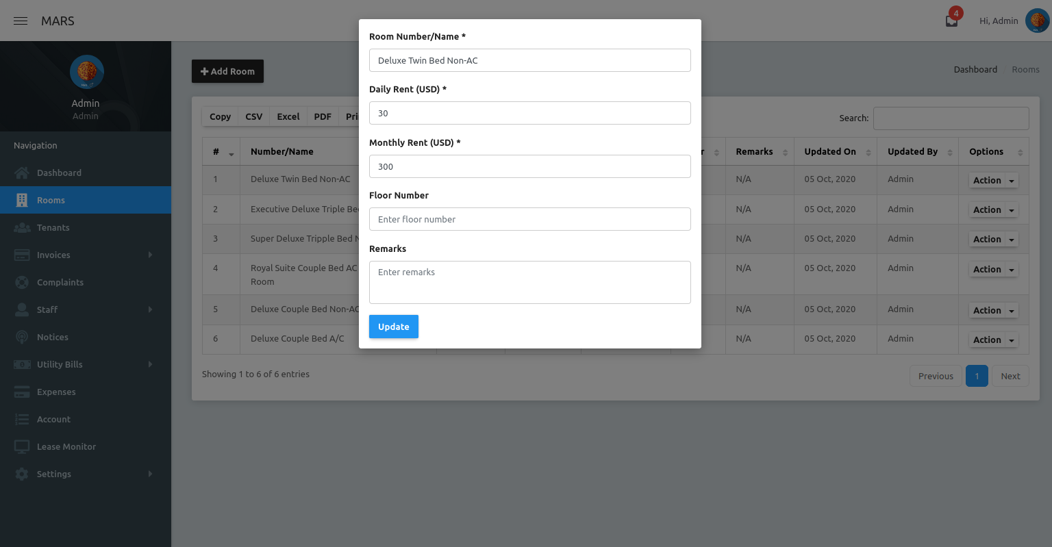 Mars | Room Management System by t1m9m | CodeCanyon