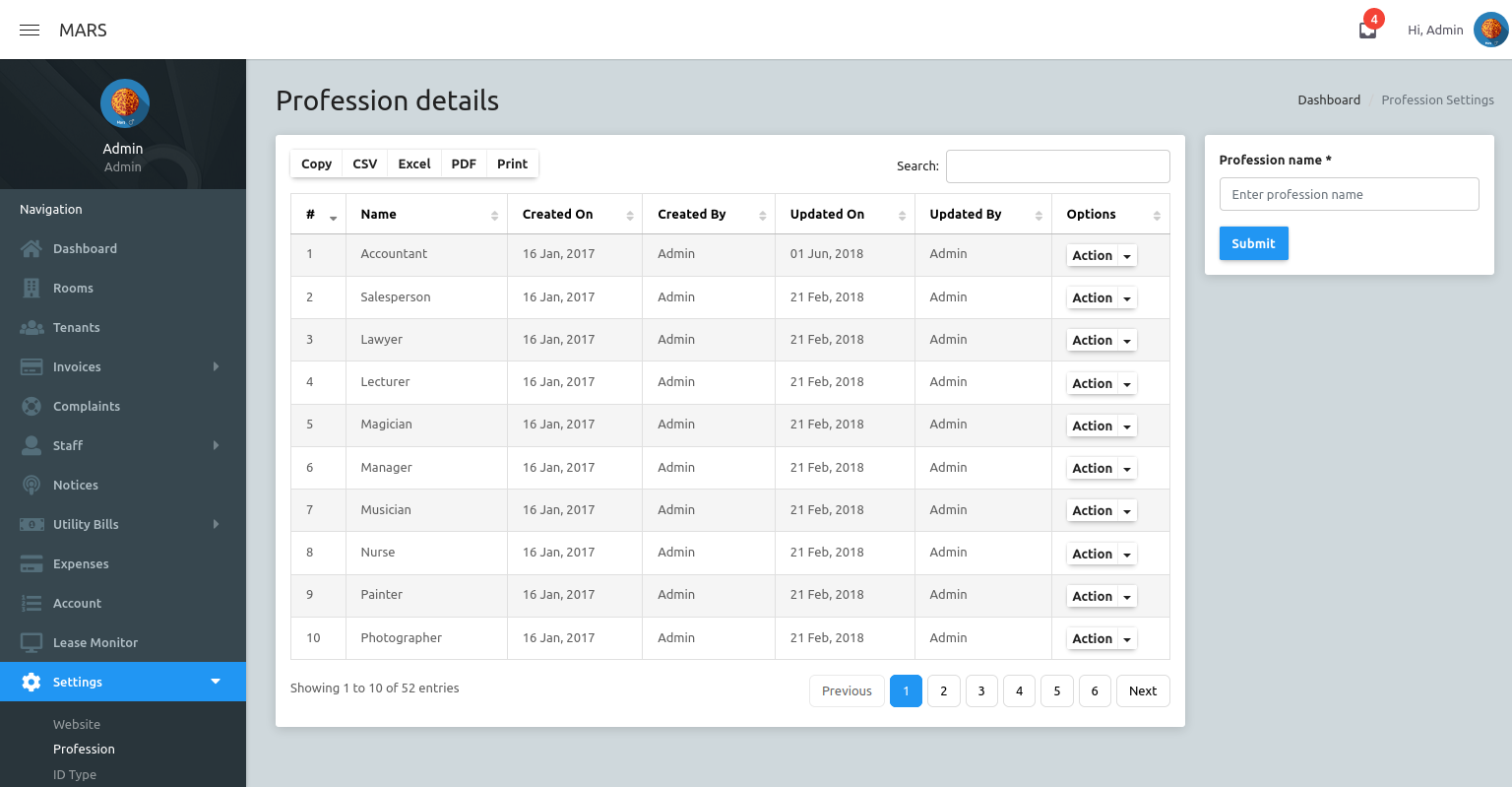 Mars | Room Management System by t1m9m | CodeCanyon