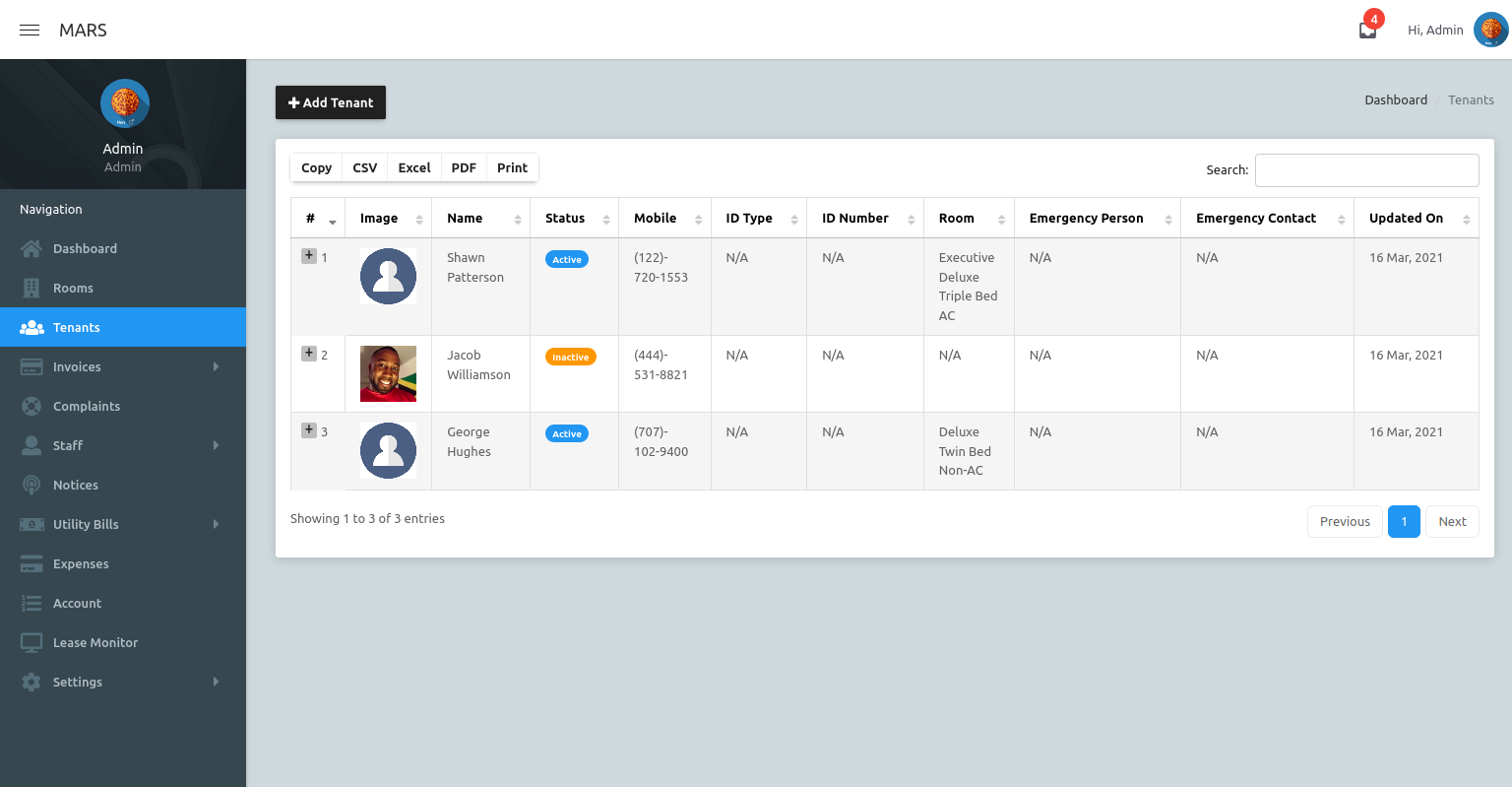 Mars | Room Management System by t1m9m | CodeCanyon