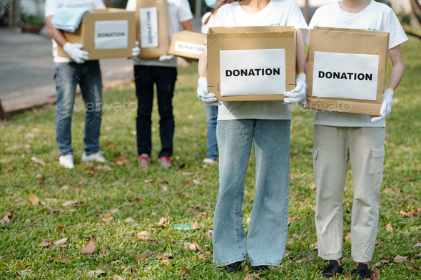 Volunteers of homeless shelter Stock Photo by DragonImages | PhotoDune
