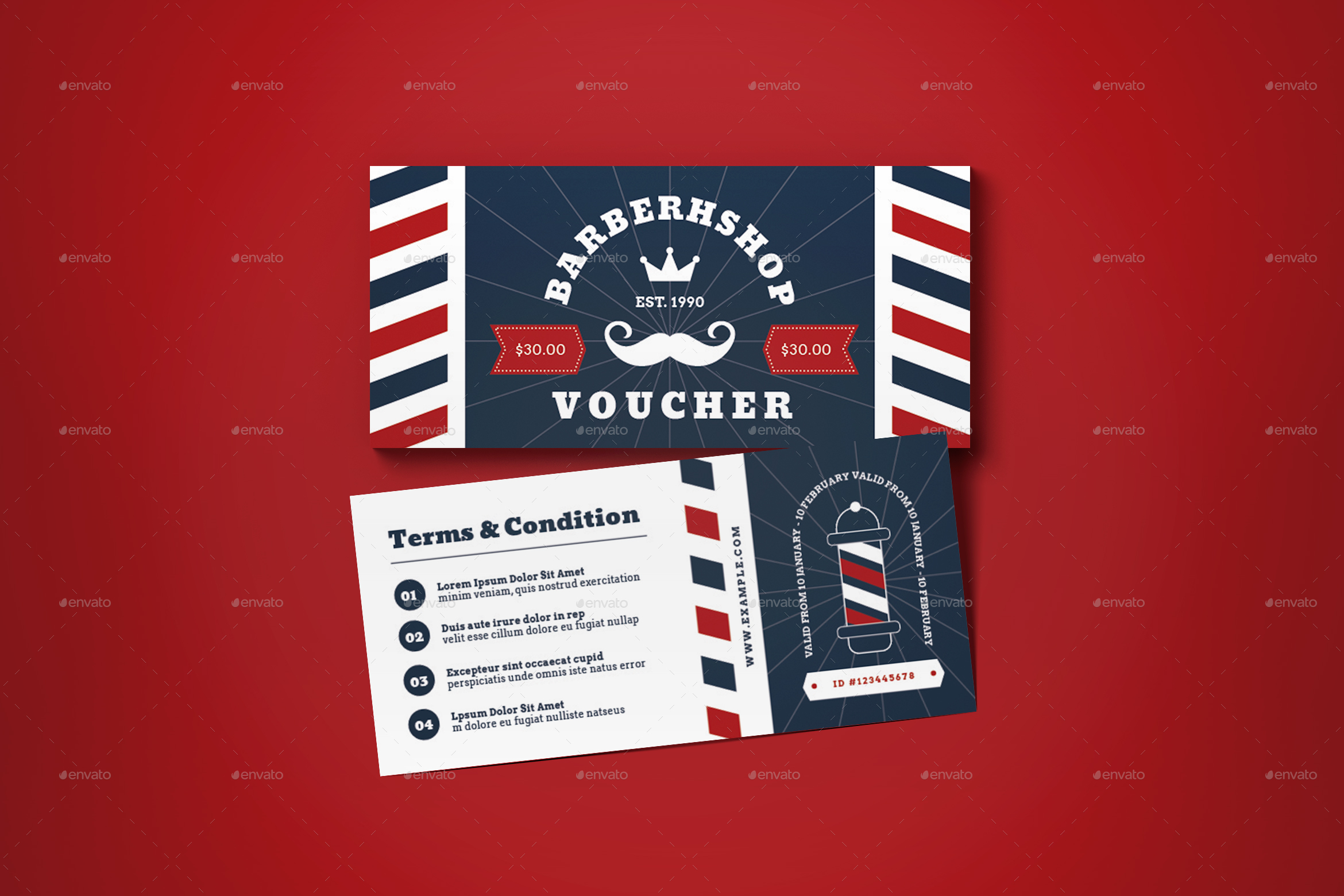 Barbershop Voucher, Print Templates | GraphicRiver