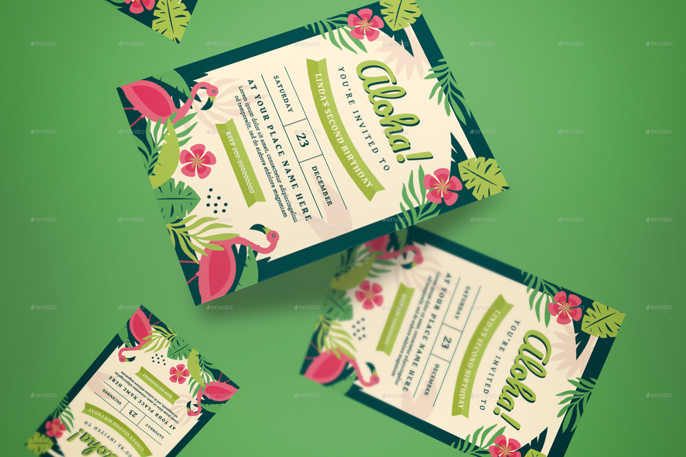 Summer Birthday Invitation, Print Templates | GraphicRiver