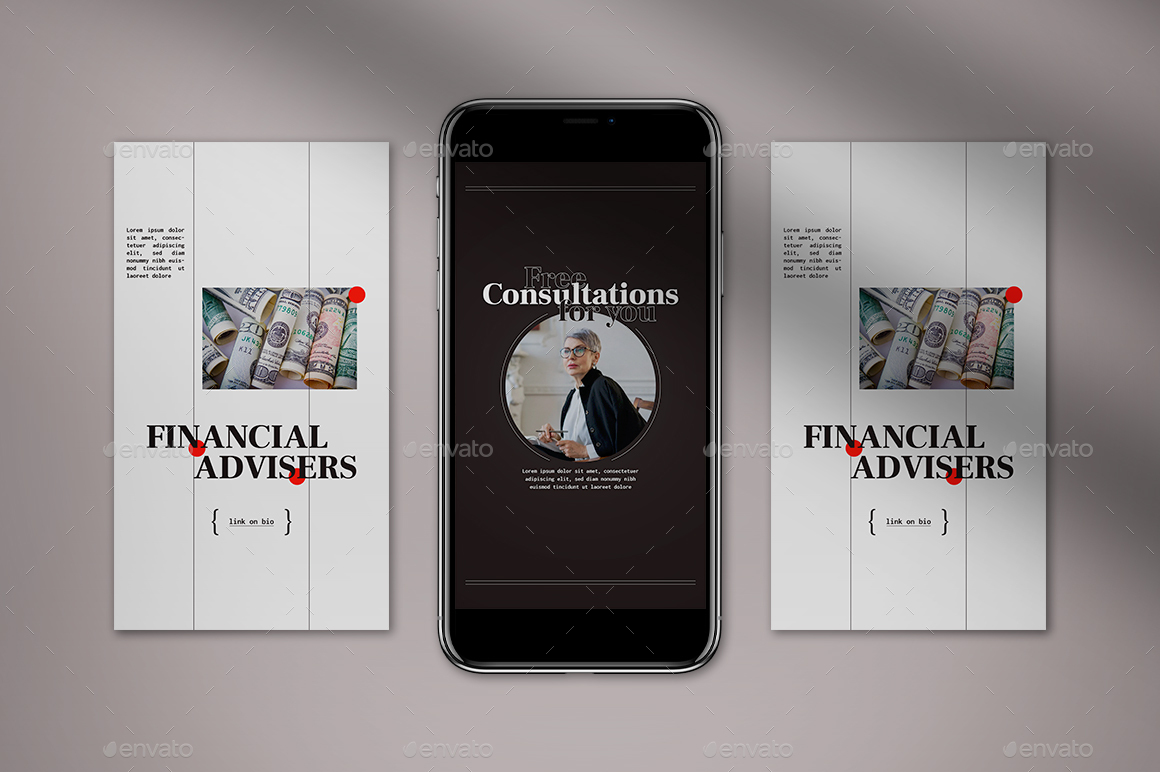 Finance Consultant Instagram Pack, Web Elements | GraphicRiver