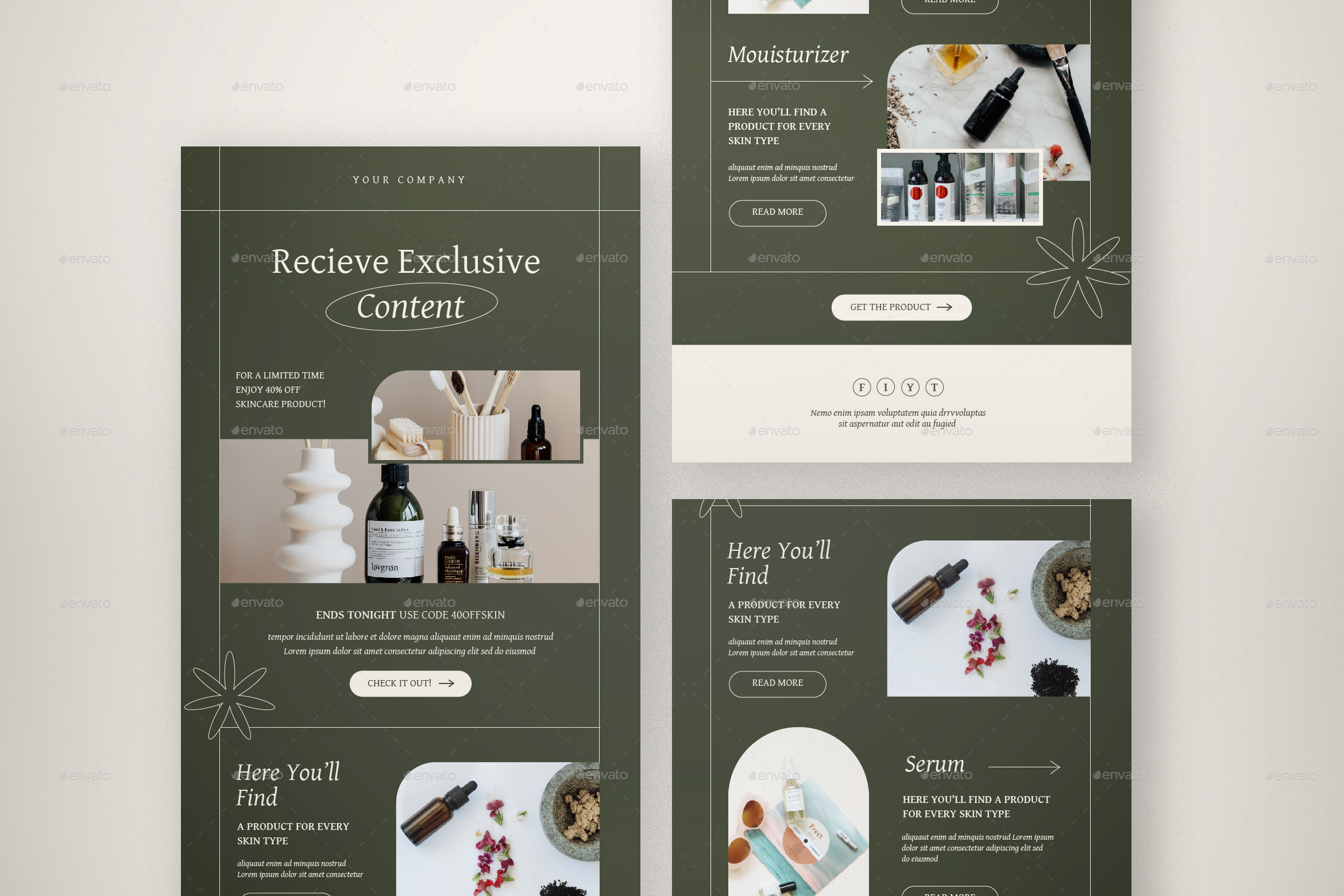 Simple Email Newsletter, Web Elements | GraphicRiver