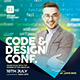 Code And Design Conference Flyer, Print Templates | GraphicRiver