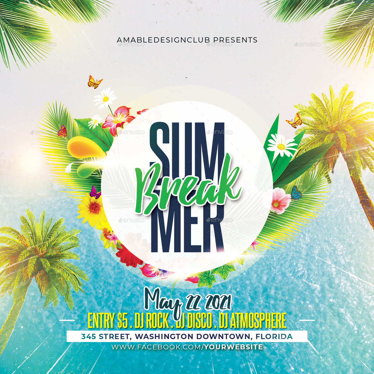 Summer Break Flyer/Poster, Print Templates | GraphicRiver