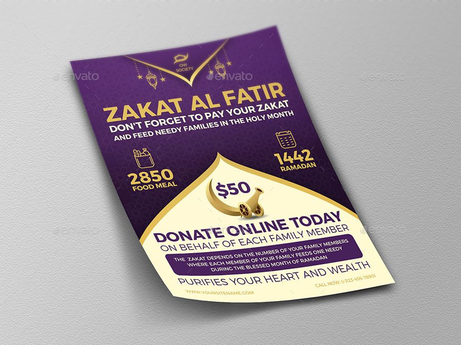 Zakat Flyer - Islamic Flyer Template, Print Templates | GraphicRiver