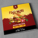 Square Food Menu Trifold Brochure, Print Templates | GraphicRiver
