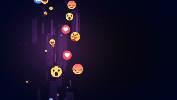 Facebook Reaction Emoji Background V15, Motion Graphics | VideoHive